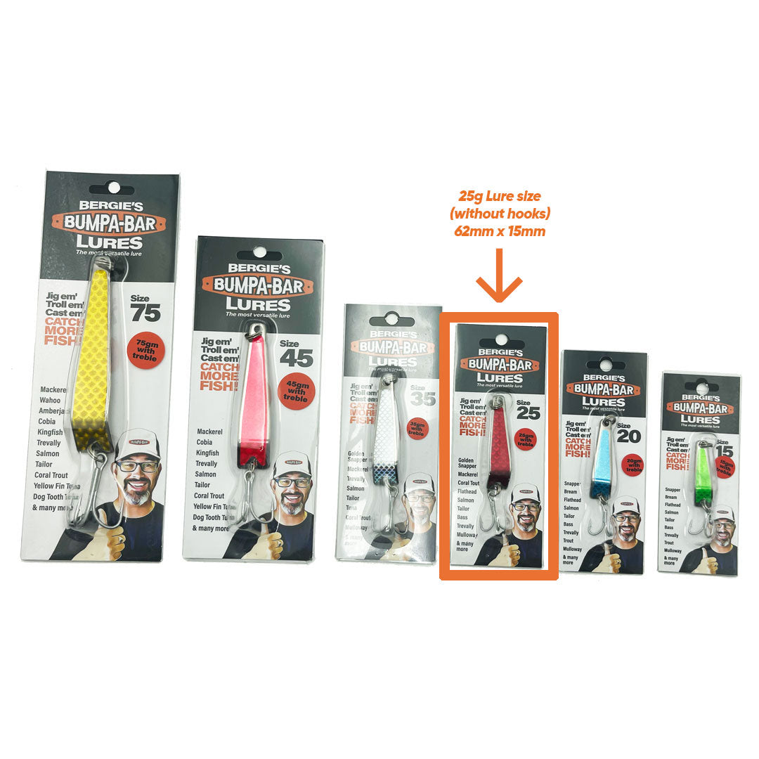 Bumpa-Bar Treble Lure 25gm – Mark Berg's Fishing Addiction