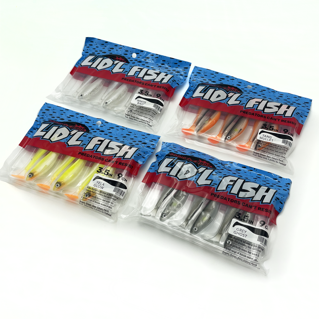 Lid'l Fish Soft Plastic Lure 3.5" / 9cm - 6 pack – Mark Berg's Fishing ...