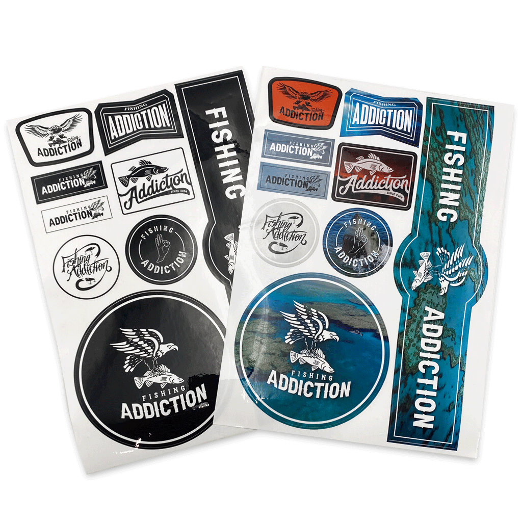 Fishing Addiction Logo Sticker Sheet – Mark Berg's Fishing Addiction